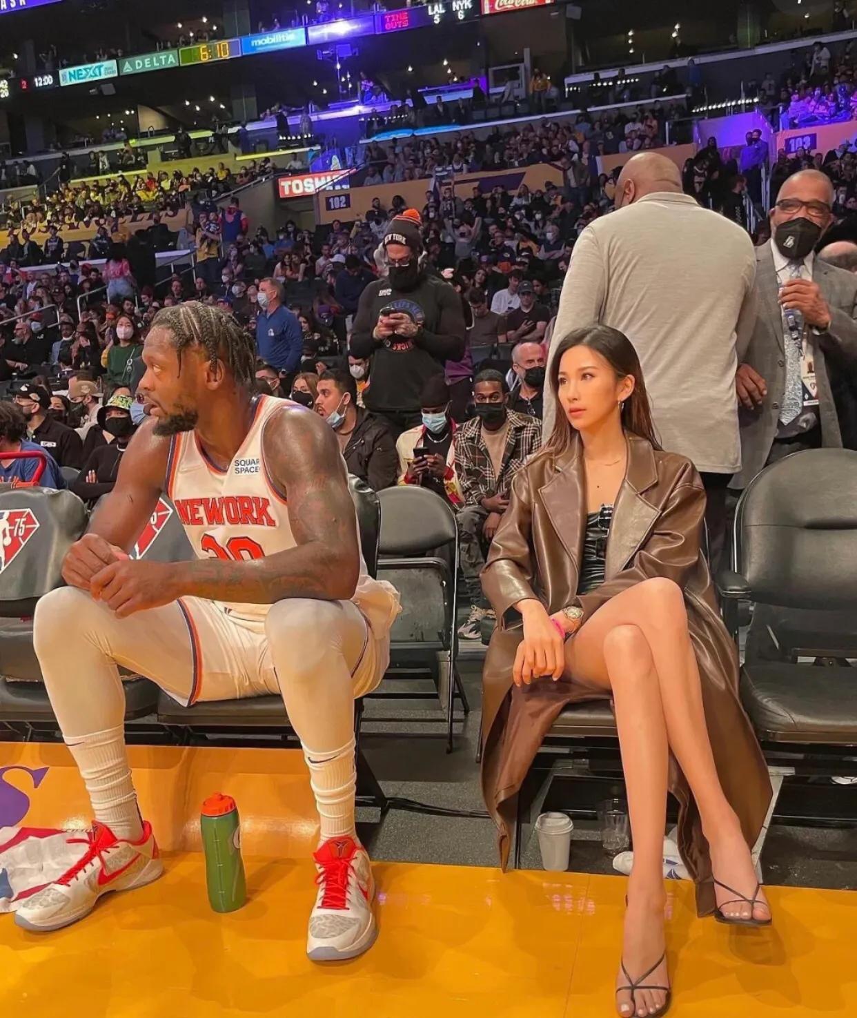 Is she the one who has been sitting in the front row of the NBA all ...