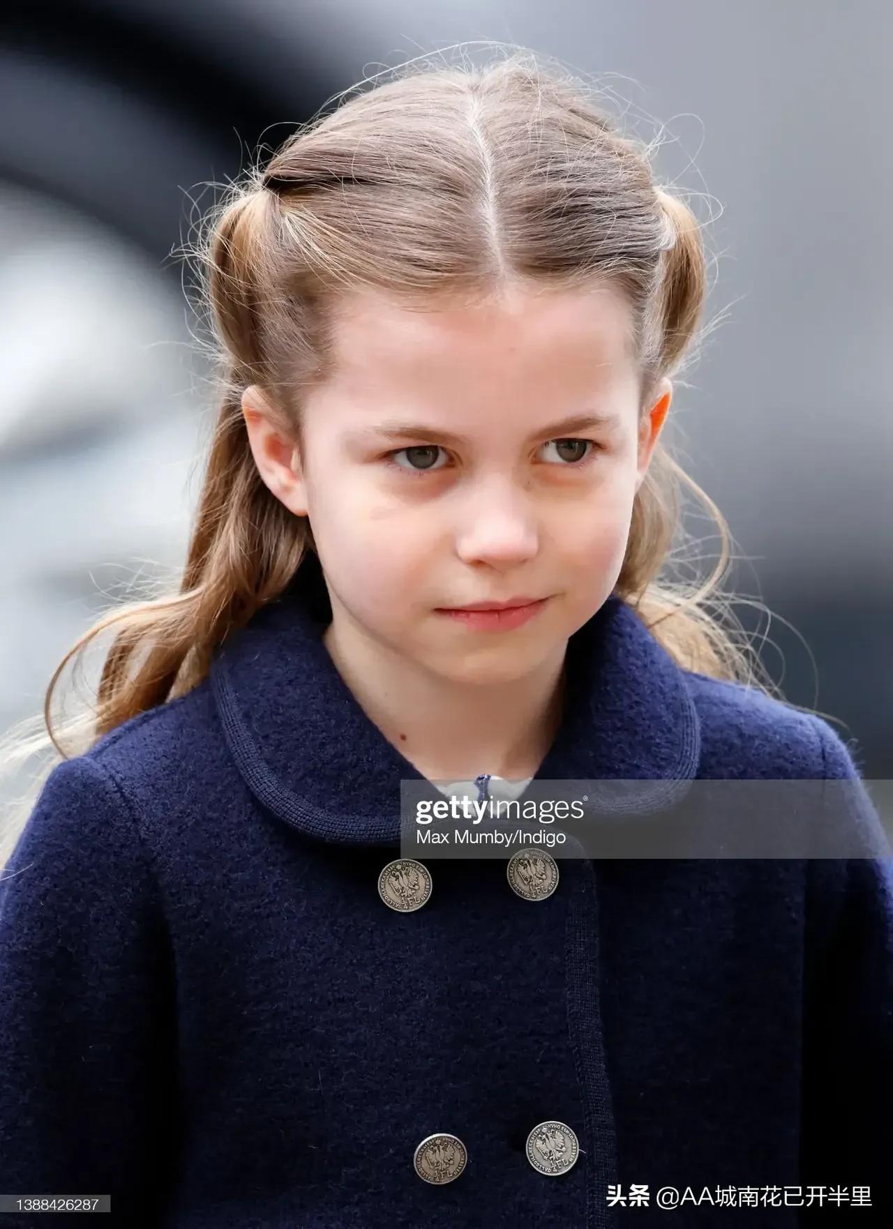Little Princess Charlotte, she looks like a king with firm eyes, and ...