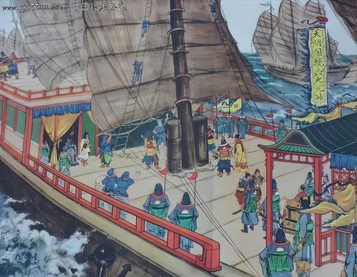 Zheng He made seven voyages to the West, nearly a hundred years earlier ...