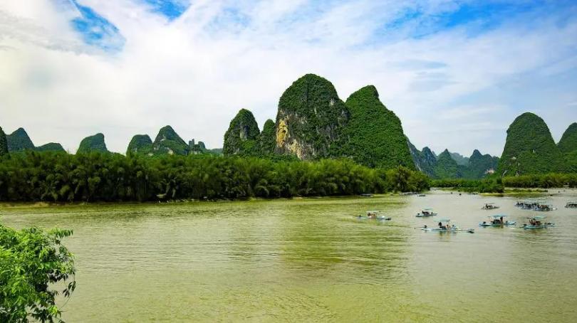 The second half of "Guilin's mountains and rivers are the best in the ...