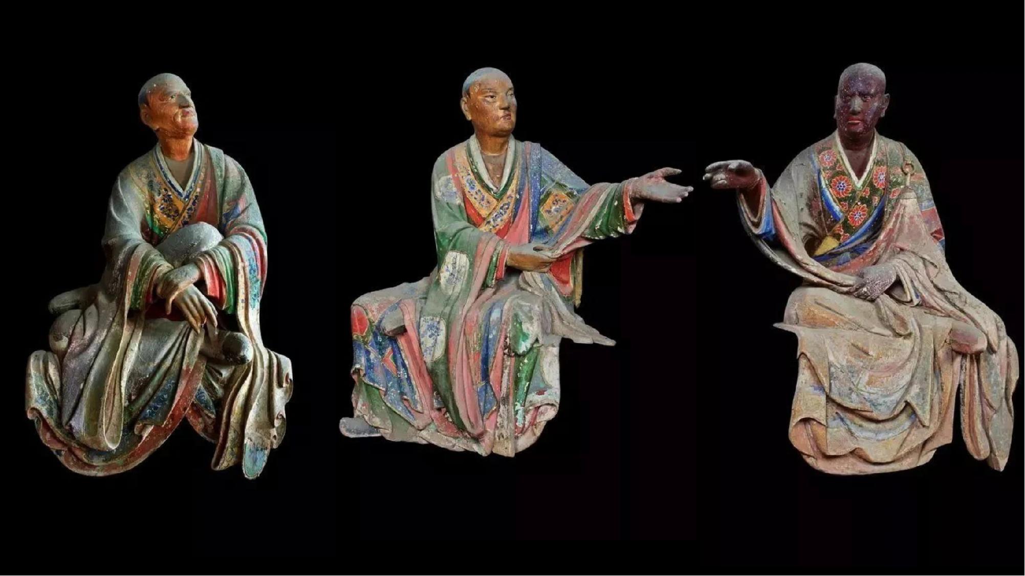 (11) There are statues of arhats with flesh and blood, sorrow and joy ...