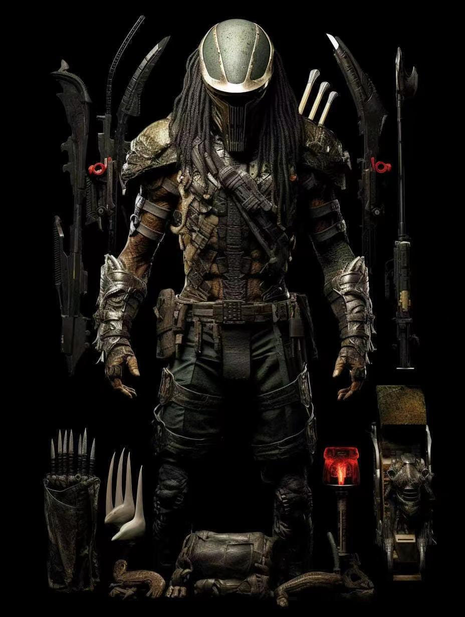 The first version of the movie "Predator" theme soldiers, author Emir ...