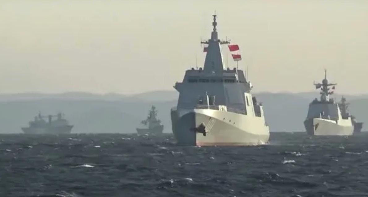 The Chinese and Russian naval formations approached Alaska, and ...