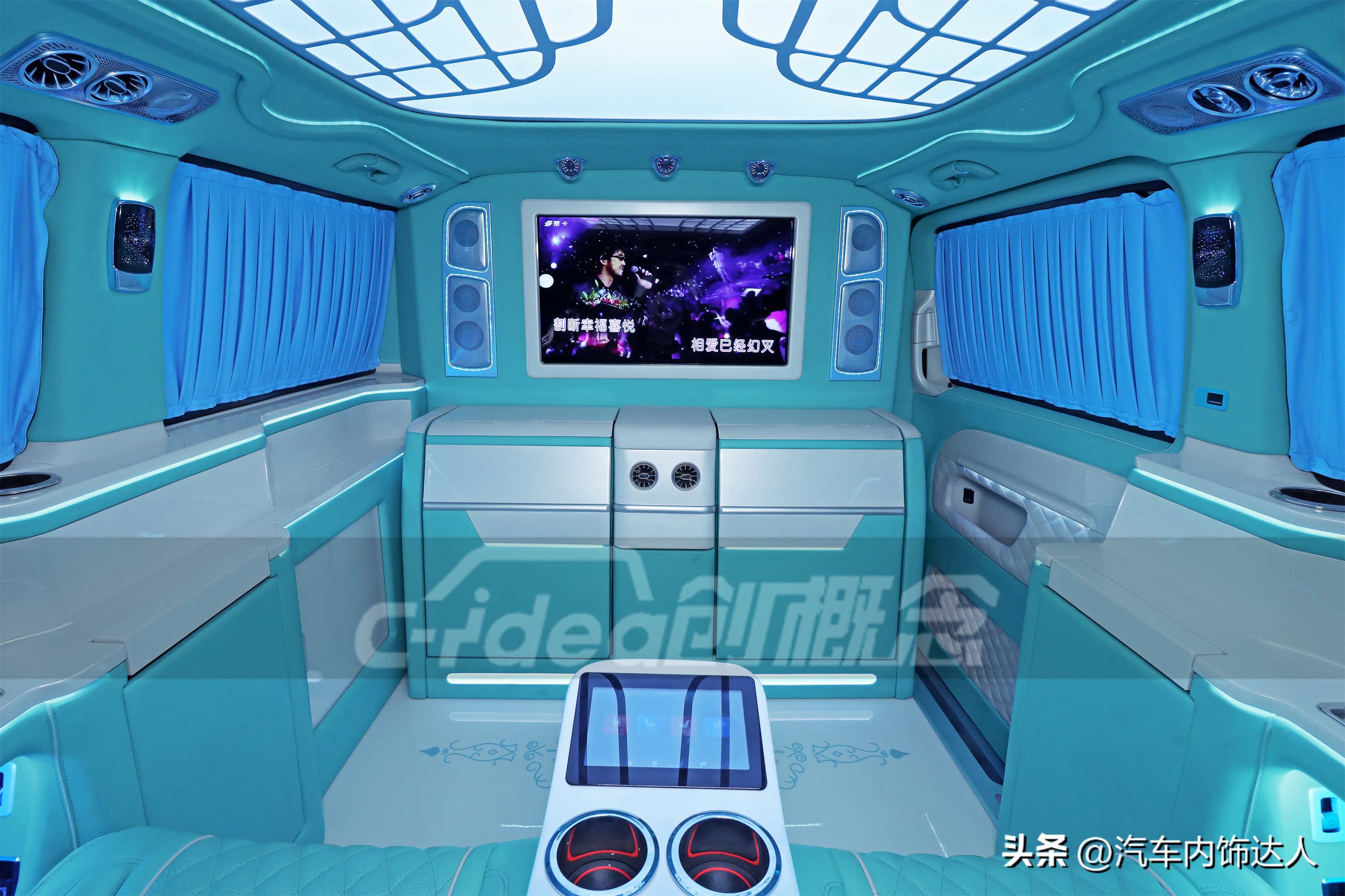 Mercedes-Benz Vito custom Tiffany blue full partition interior, enjoy a ...