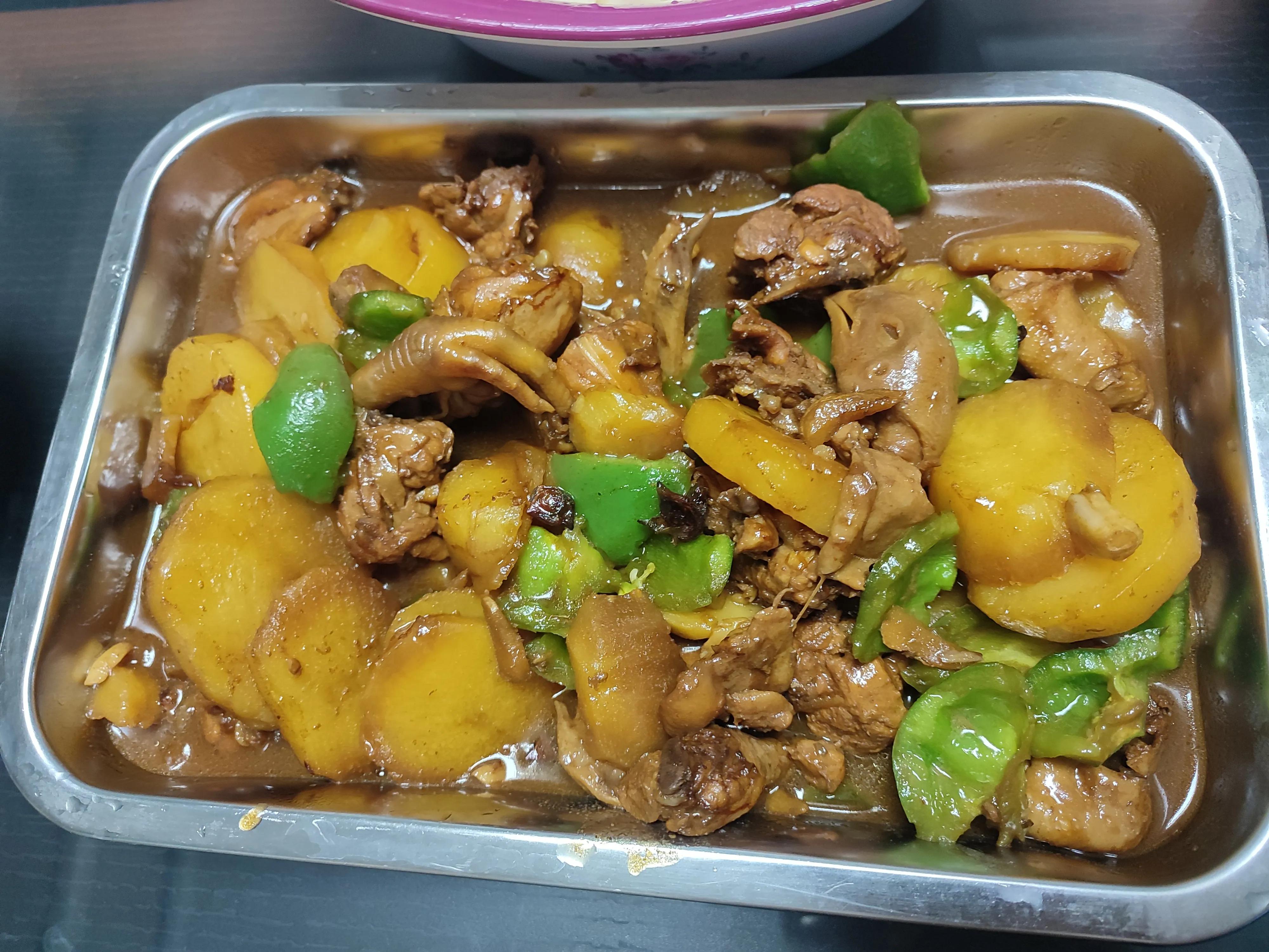 In the evening, my mother-in-law made dumplings, which were delicious ...