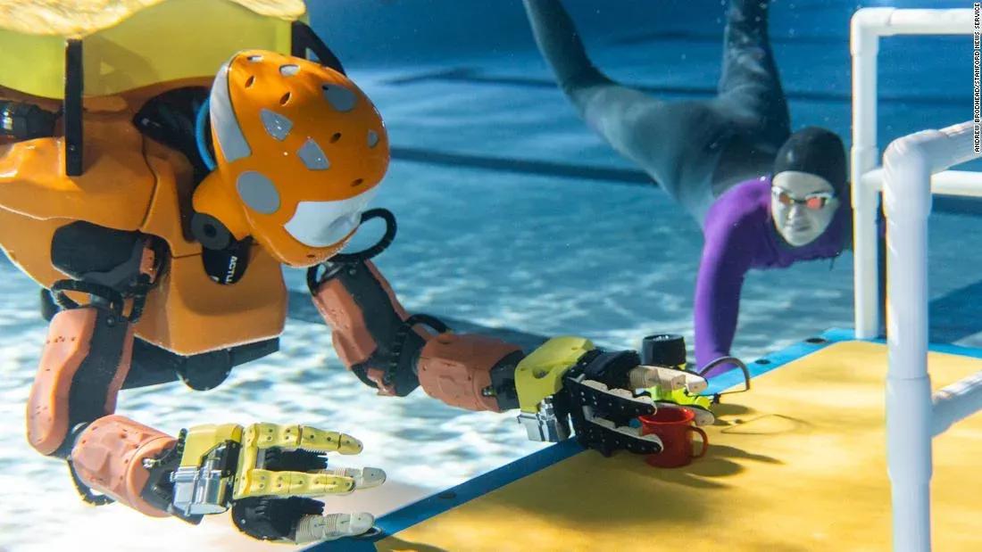 U.S. develops newest humanoid diving robot to explore underwater wrecks ...