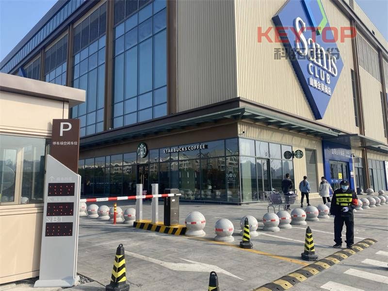 The parking lot management system uses computers, network equipment ...