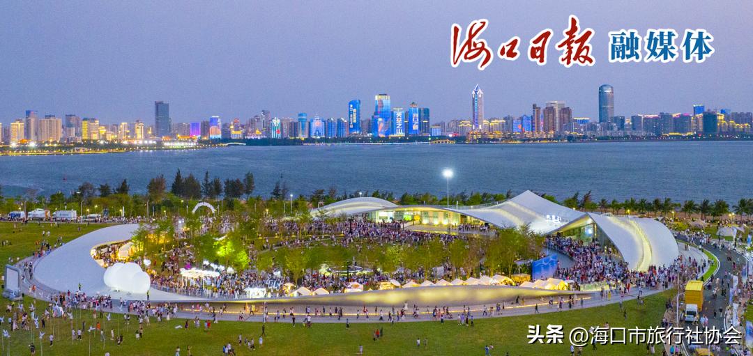 Haikou's new landmarks at night have been built and put into use one ...
