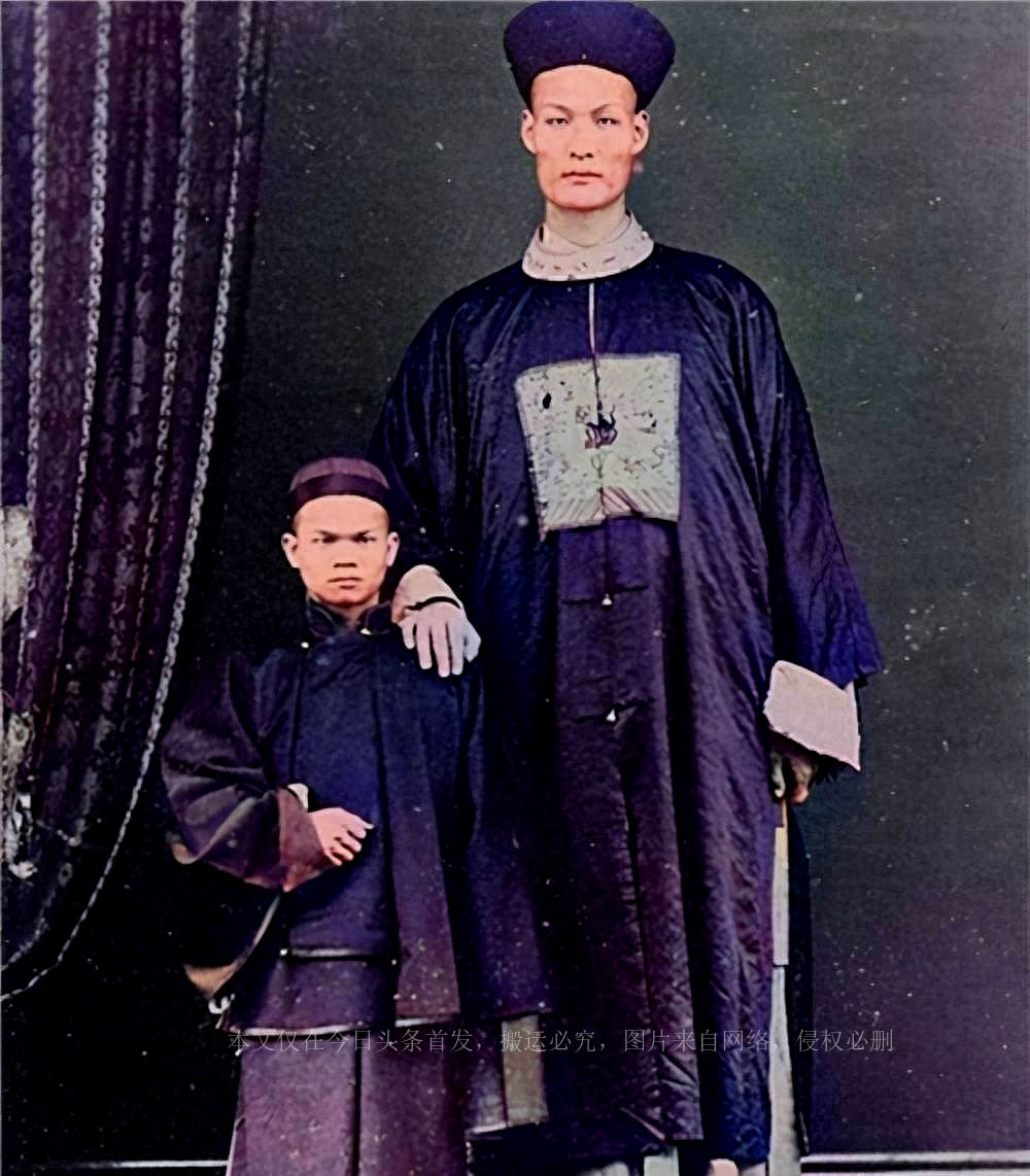 Qing Dynasty giant Zhan Shichai, who was 3.19 meters tall, married a ...