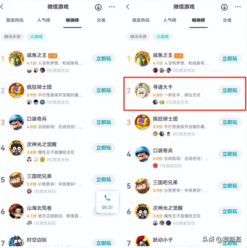 Newly entered the top 2 of WeChat mini-games best-selling list, what's ...