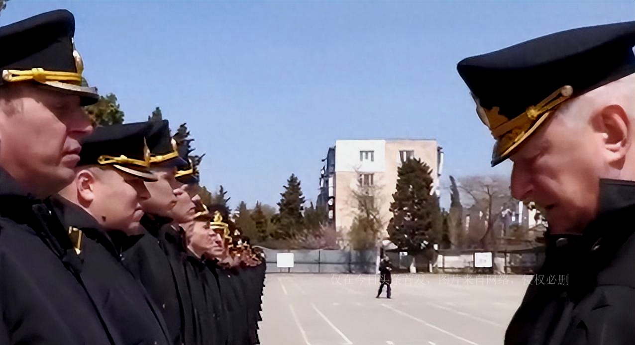 The Russian command inspected the survivors of the Moskva, and only 100 ...