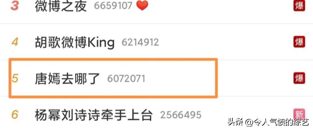 Tang Yan was 20 minutes late for "Weibo Night" and missed the same ...