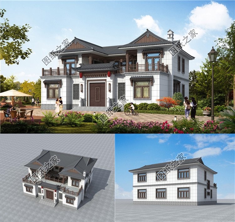 Antique house design drawing, retro design has re-emerged, a classic ...