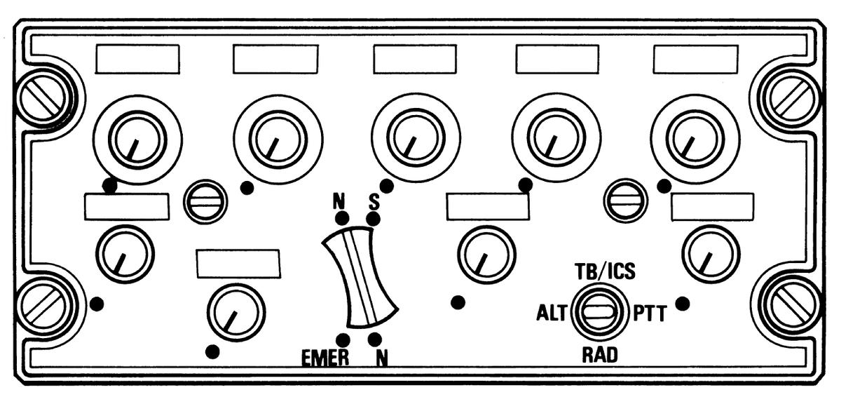Helicopter Airborne Electronic Equipment CP1976 Audio Control Box ...
