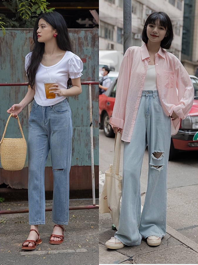 Stop wearing dresses! It is really fashionable to wear "jeans", classic ...