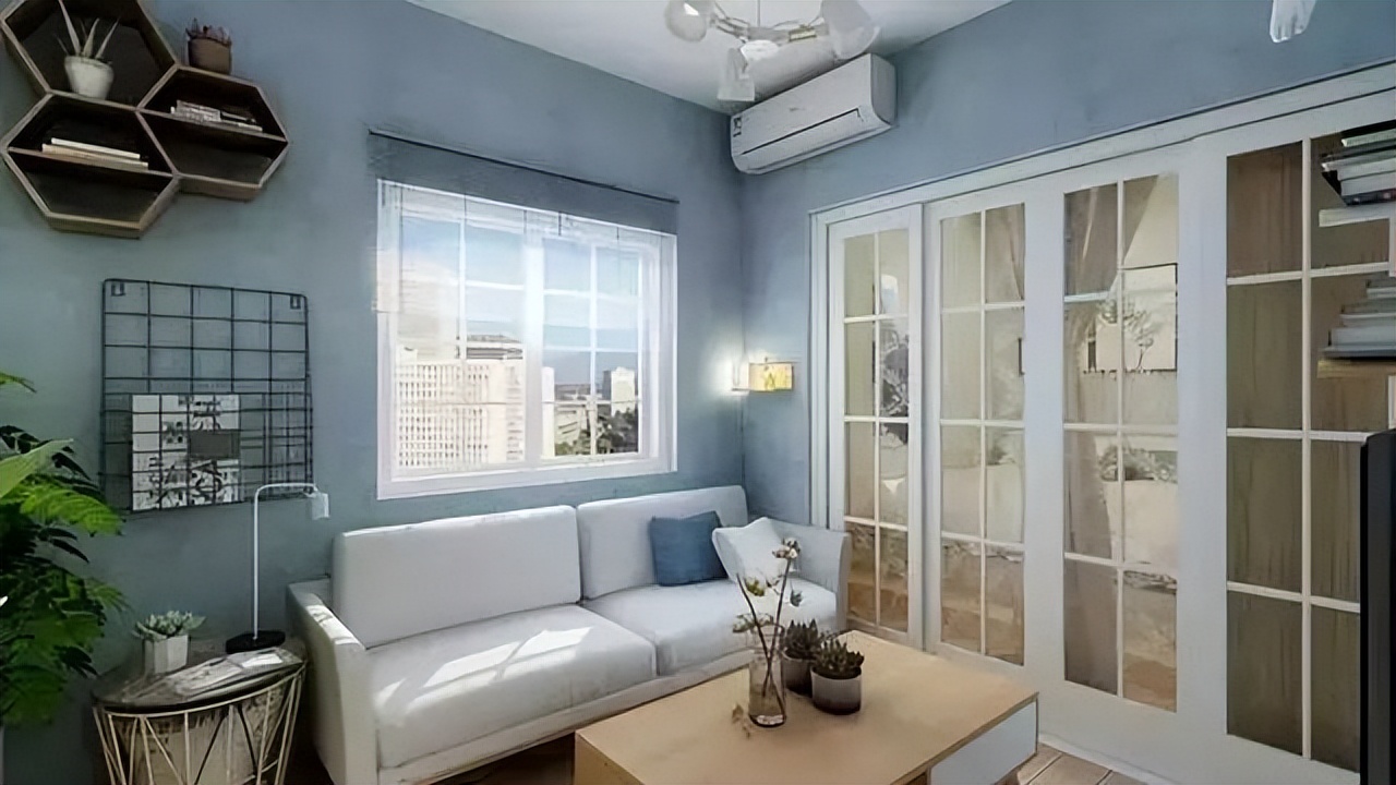 29 square meters, two bedrooms and one living room decoration ...