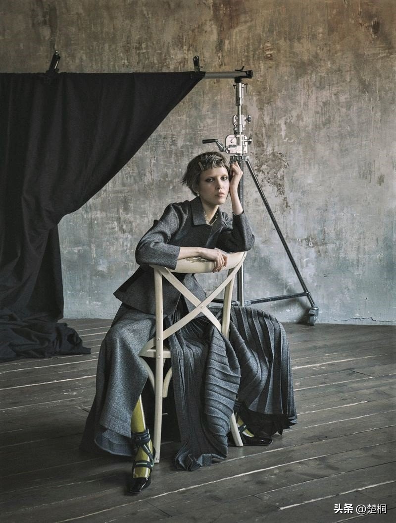 Croatian supermodel Sara Soric, photographed in Dior's fall vintage ...