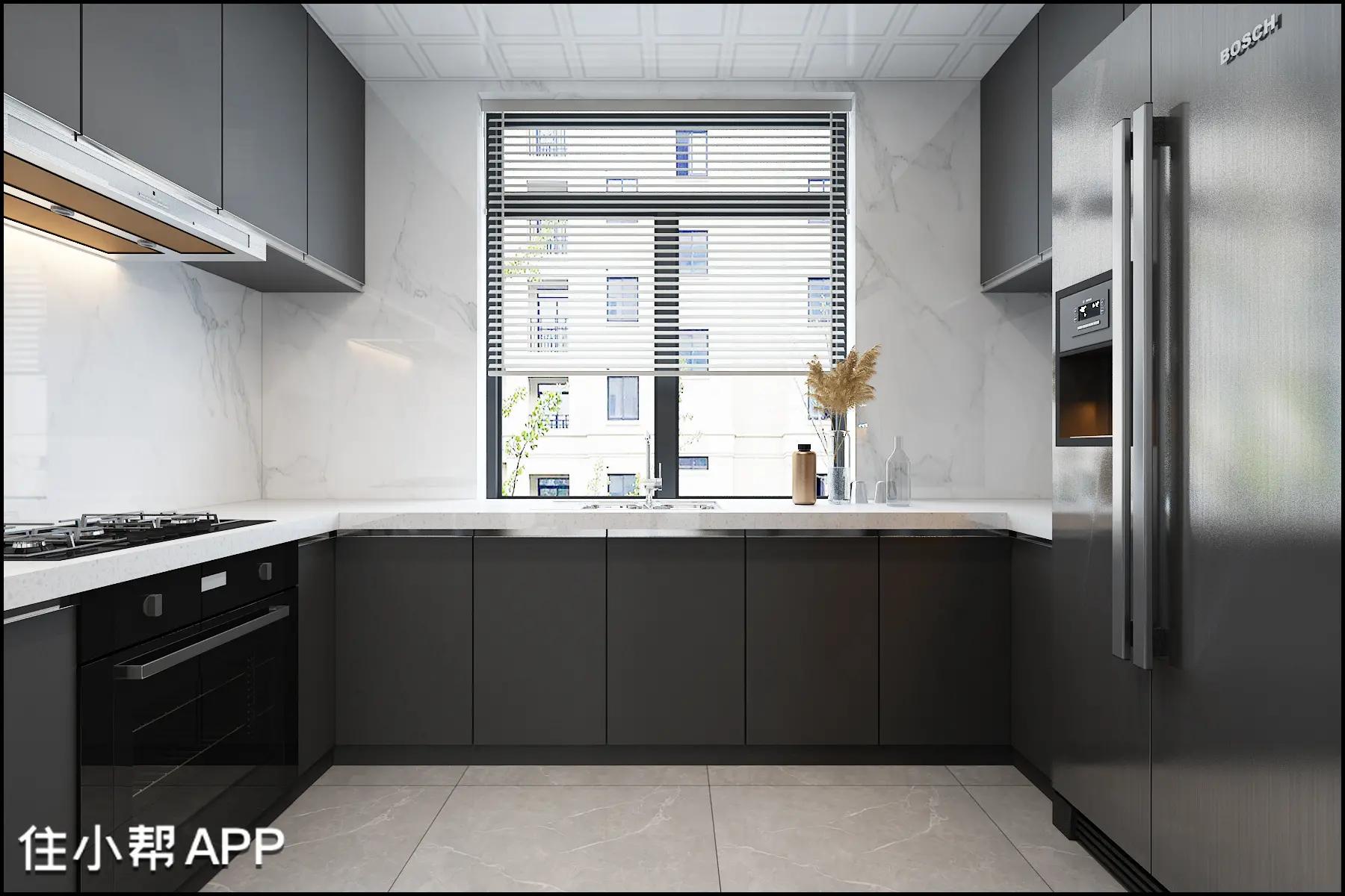 The 130㎡ house is decorated in a modern style, incorporating various ...