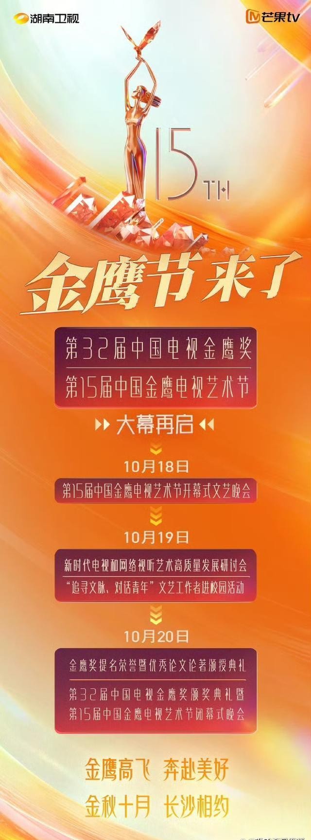 The 15th China Golden Eagle TV Art Festival officially announced that ...