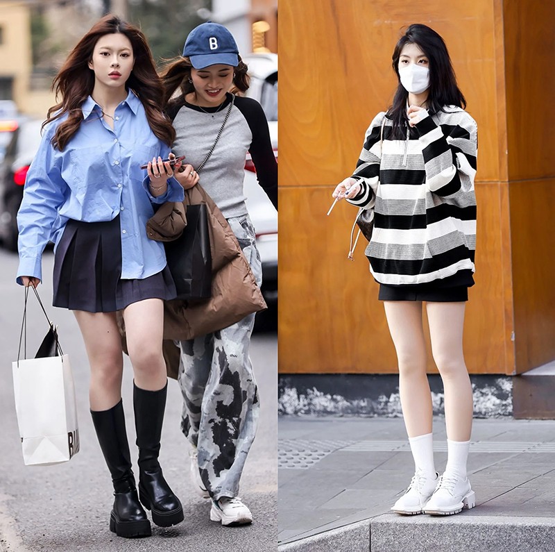 After seeing the street photos of girls in Shanghai, I realized that ...