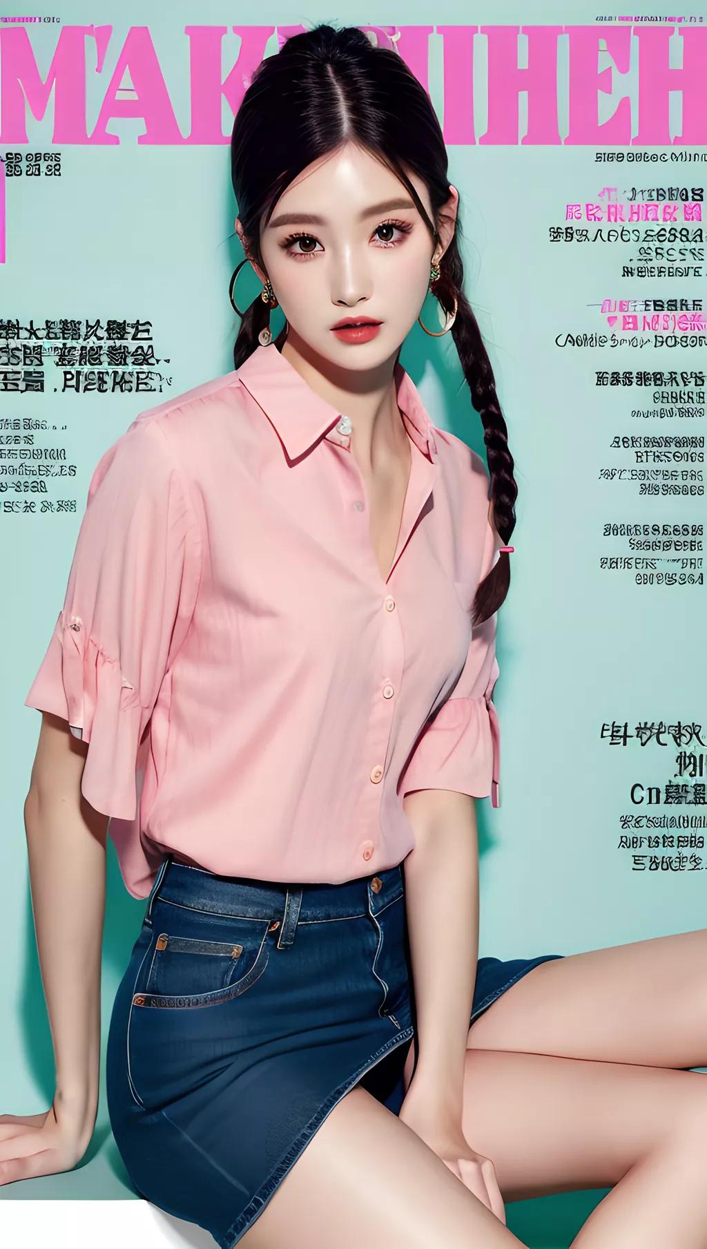 AI beauty: magazine girl, enchanting posture - iNEWS