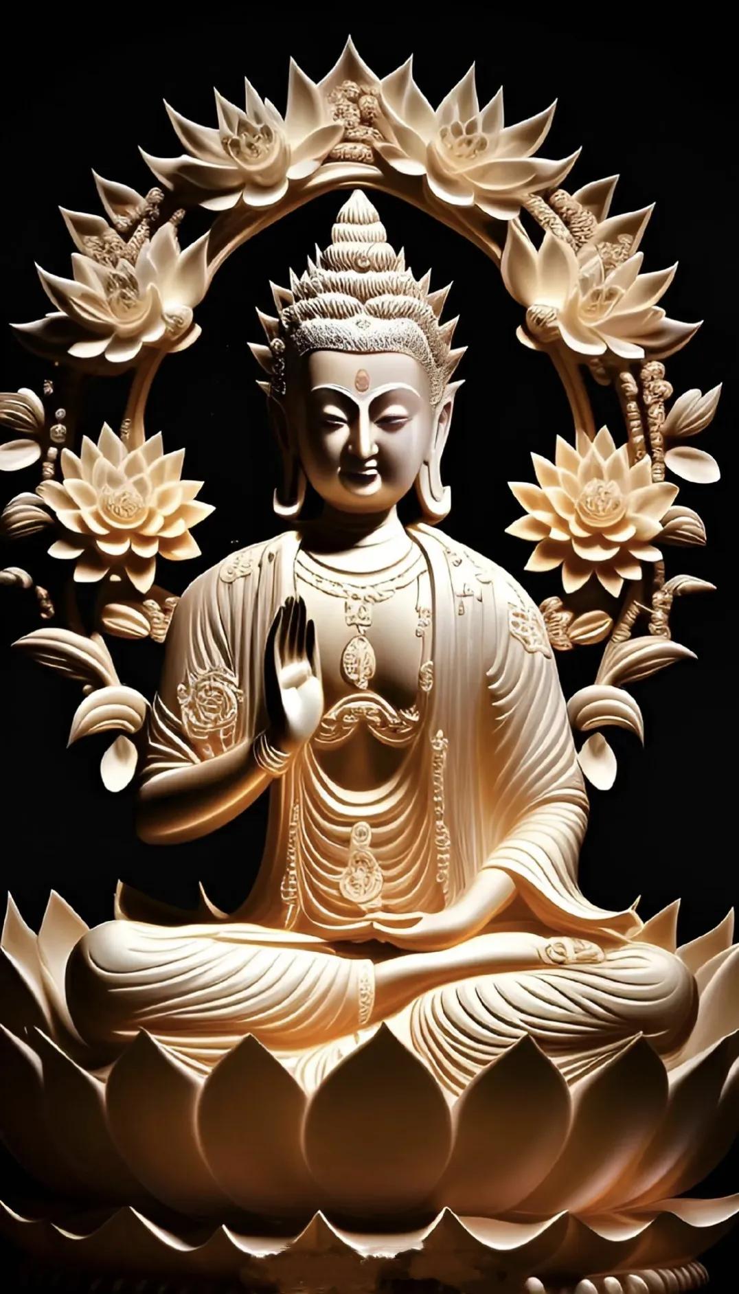 The Buddha lotus is in full bloom, the bell is full of Jinglun Buddhist ...