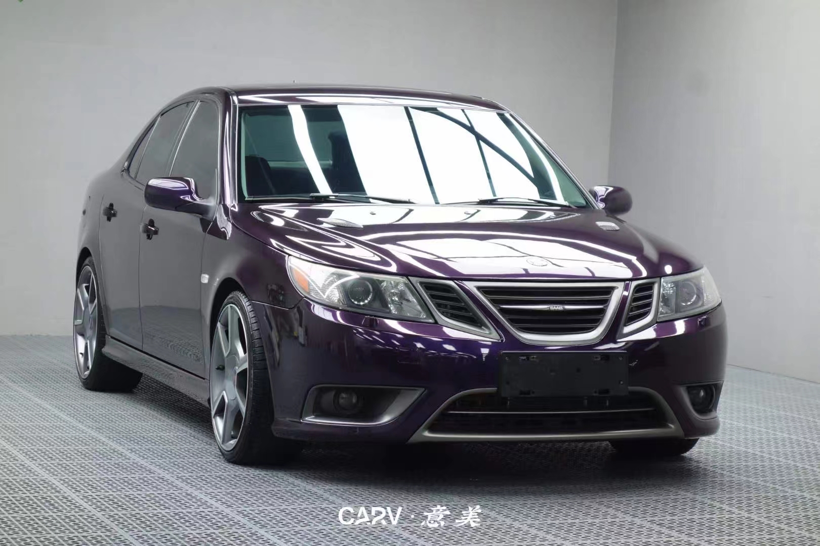 Saab 93AERO Kafu color change film platinum Venetian purple, low ...