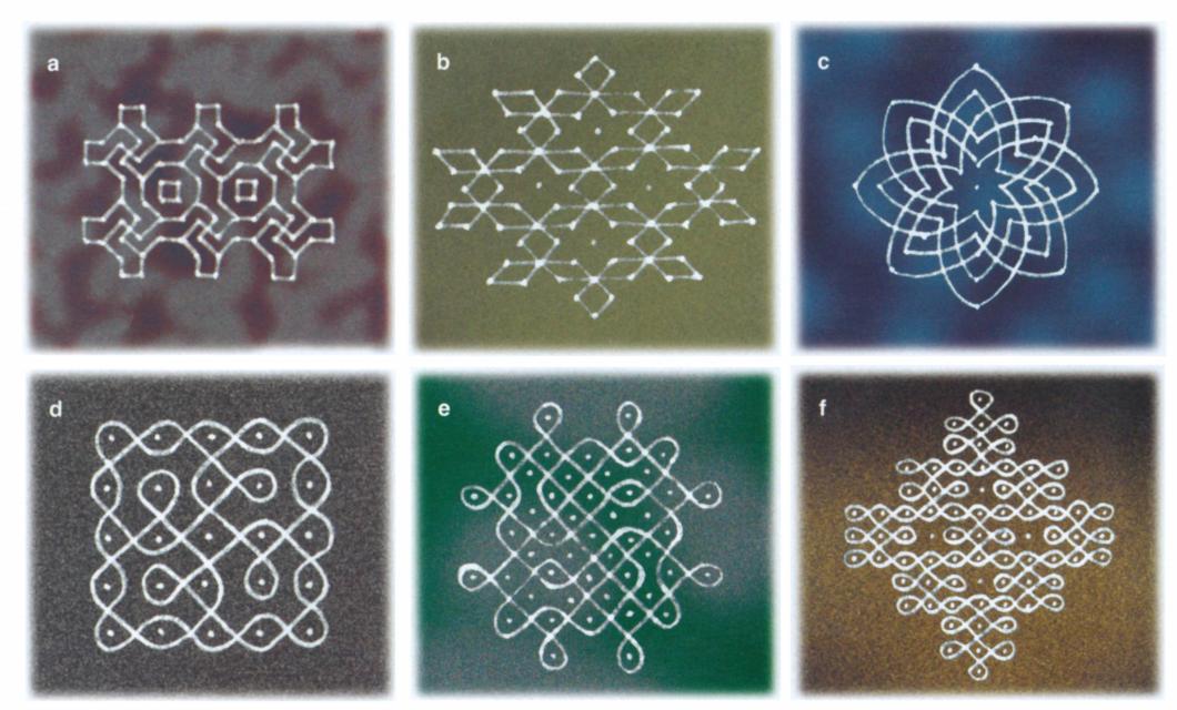 Indian Auntie's Floor Painting Art 1: Mathematics in Kolam Traditional ...