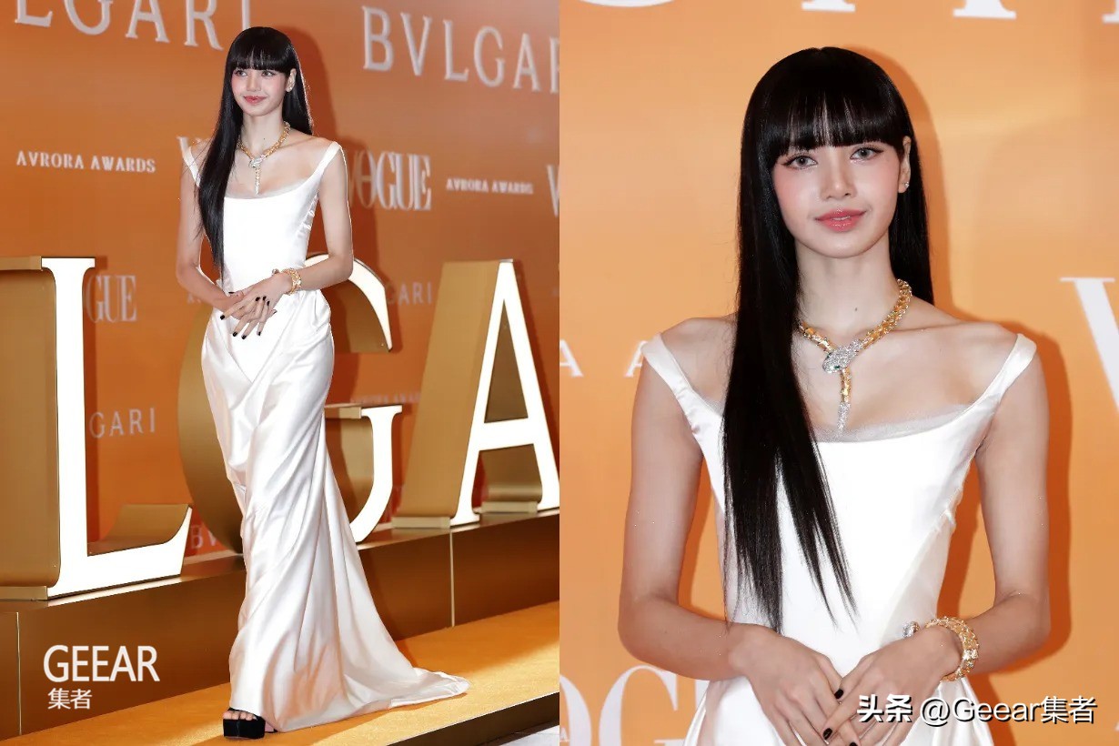 Lisa wore necklace jewelry to attend the brand event, and the audience ...