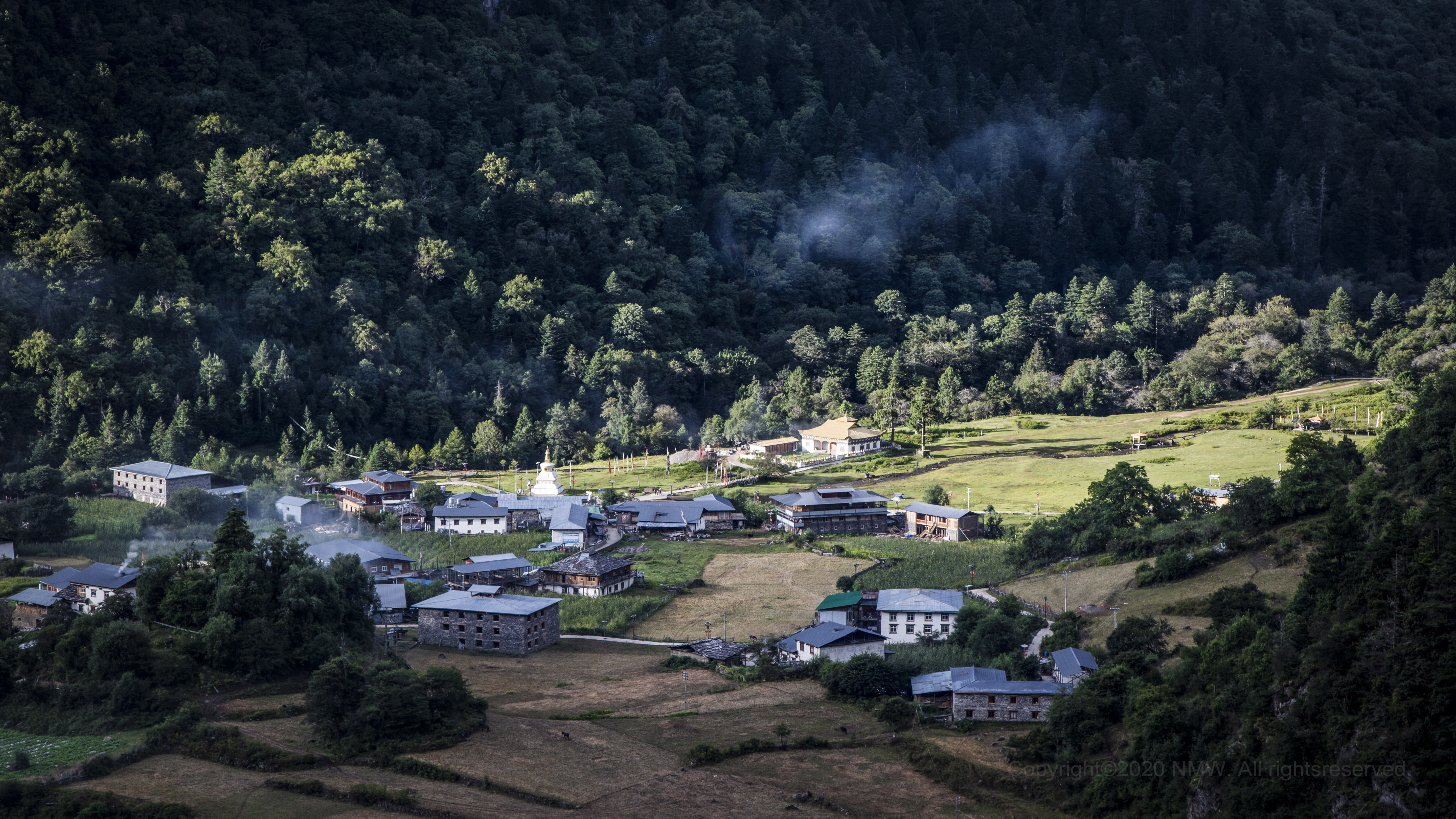 This village is still without roads, but it is regarded as a paradise ...