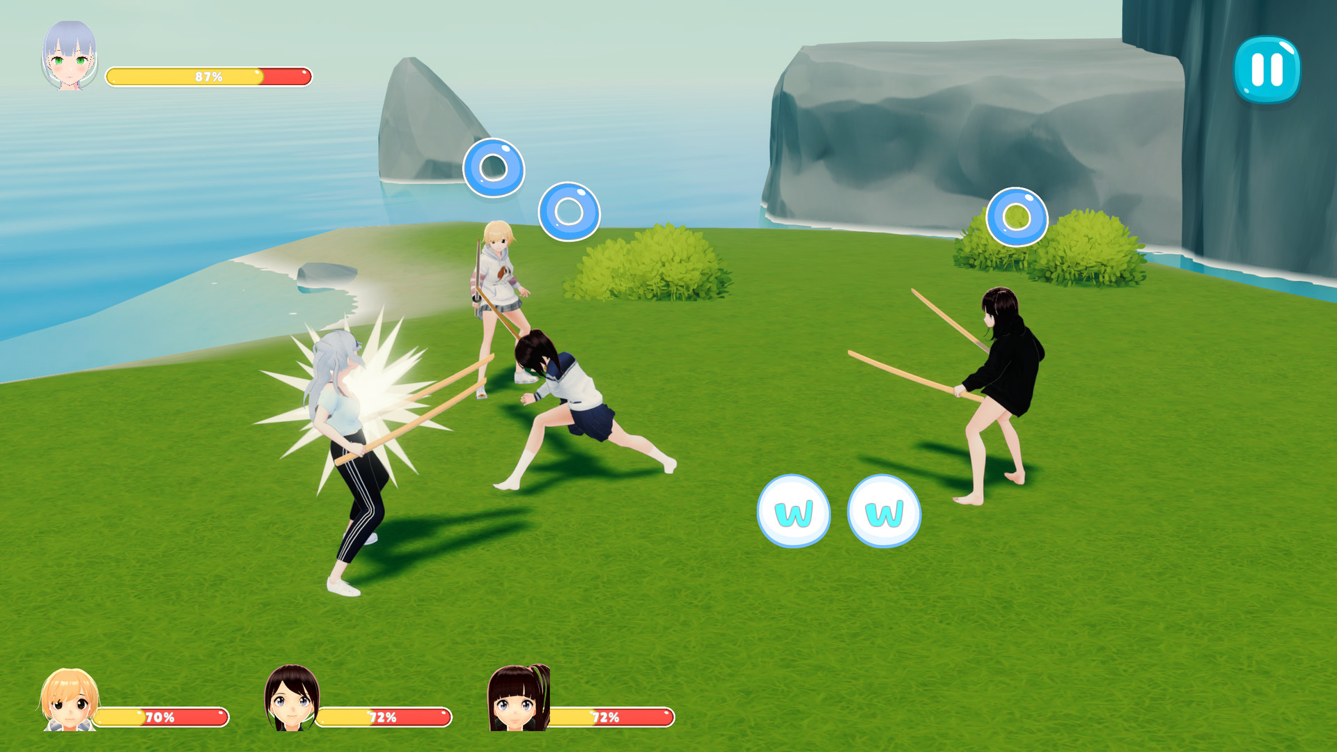 A girly fighting game that can burst clothes - iNEWS
