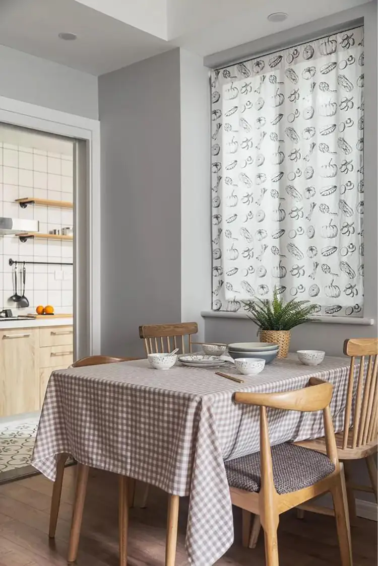 The 69-square-meter Nordic-style small two-bedroom apartment shows a ...