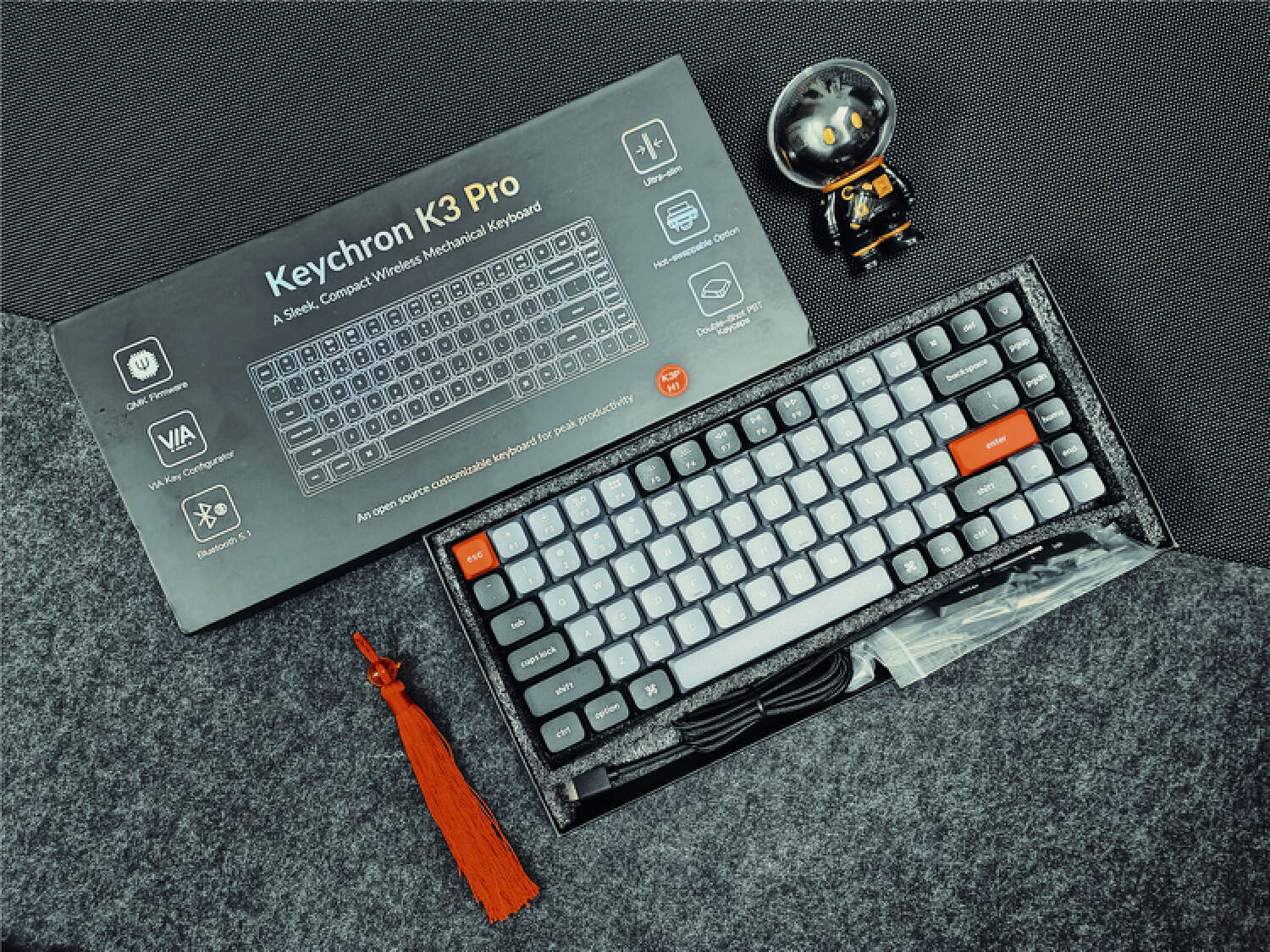 Low axis slim 75% new layout + support open source key change! Keychron ...