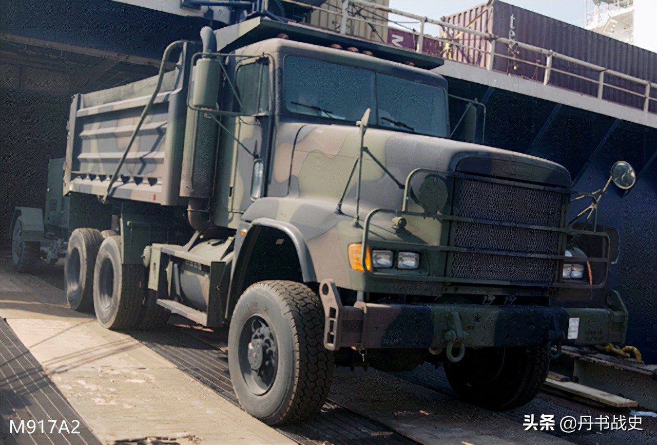 The US military's M917 series dump trucks, commercial trucks are the ...