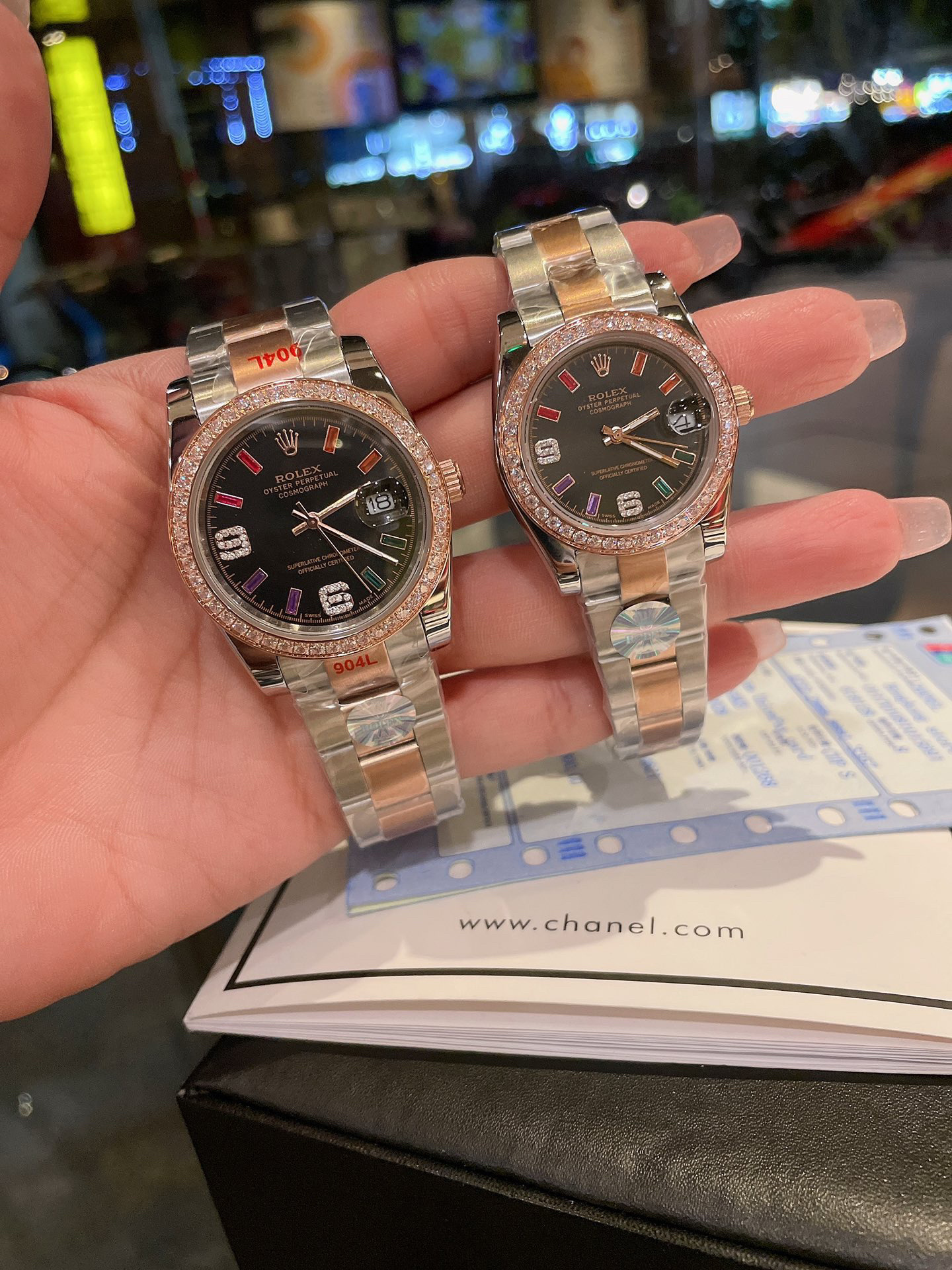 Rolex couple watch fairy color matching beautiful explosion - iMedia
