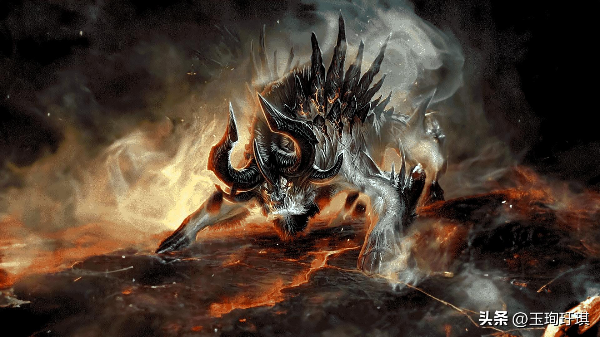 Shan Hai Jing Strange Beast: Kui Niu, shaped like a bull, its voice is ...