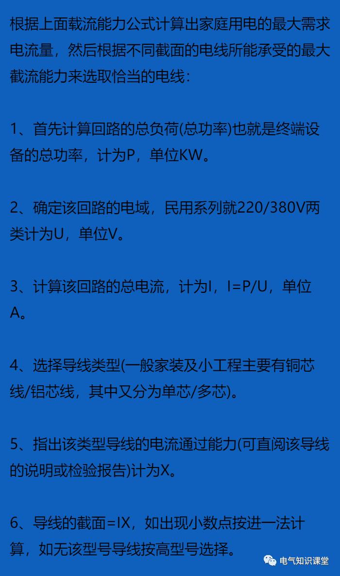An article teaches you how to choose the cross-sectional area of the ...