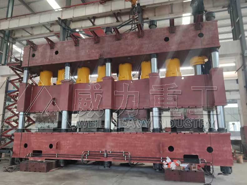 4000 ton automobile longitudinal beam hydraulic press-multi-cylinder ...