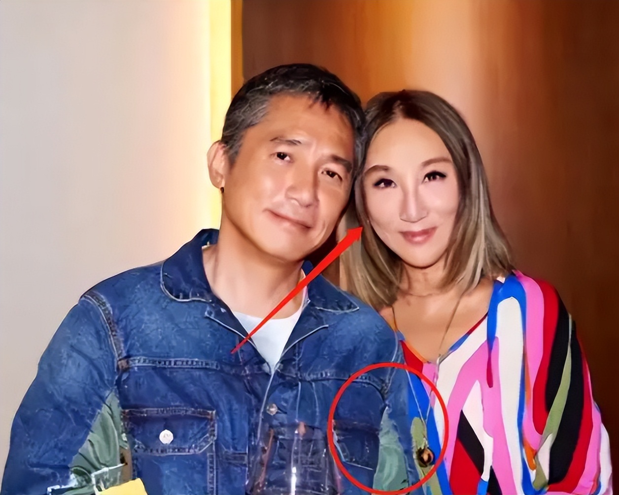 Tony Leung returned to Hong Kong to gather with a rich woman. The ...