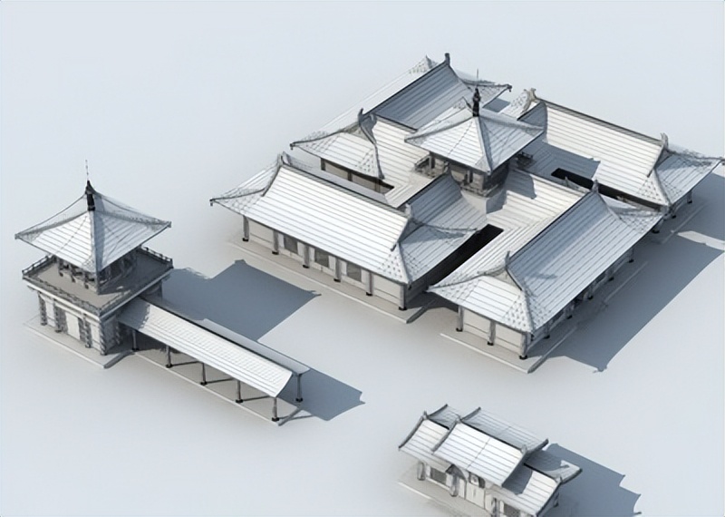 The Layout of the "Three Entering Courtyards" in the Palace ...