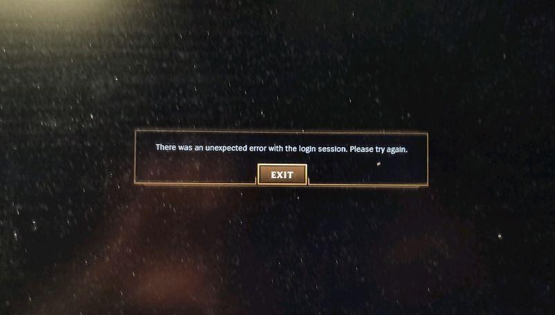 Unexpected error encountered when logging in League of Legends pbe ...