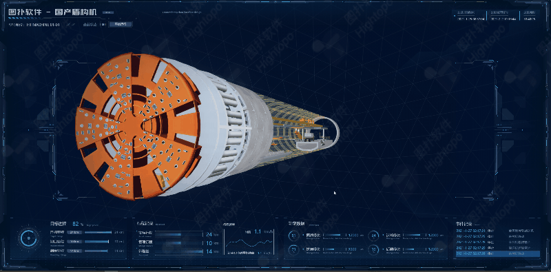Visualize the construction process of the digital twin shield machine ...