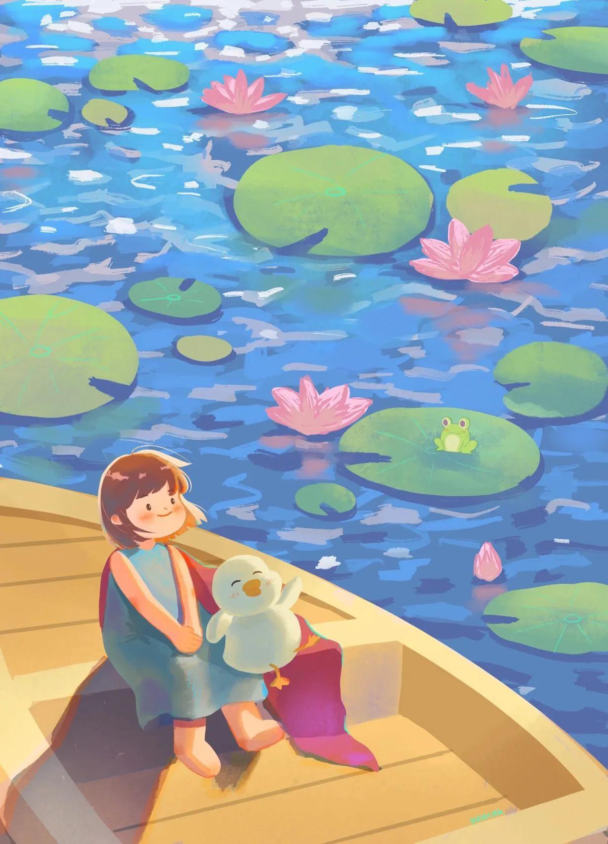 Super healing and gentle illustration avatar - iMedia