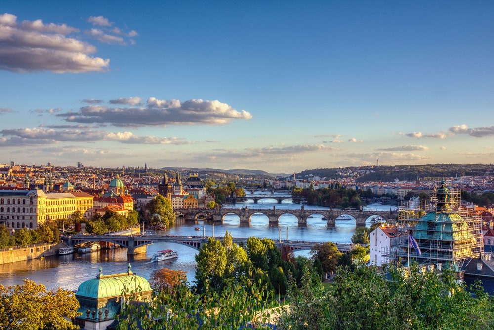 Most Beautiful Bridges In Europe: Karl Bridge, Summer Sunset In Prague ...