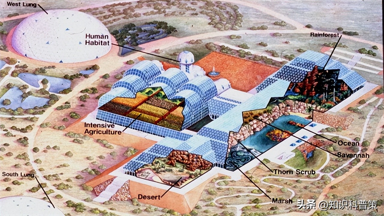 The "Biosphere 2" experiment failed miserably! Eight people in the ...