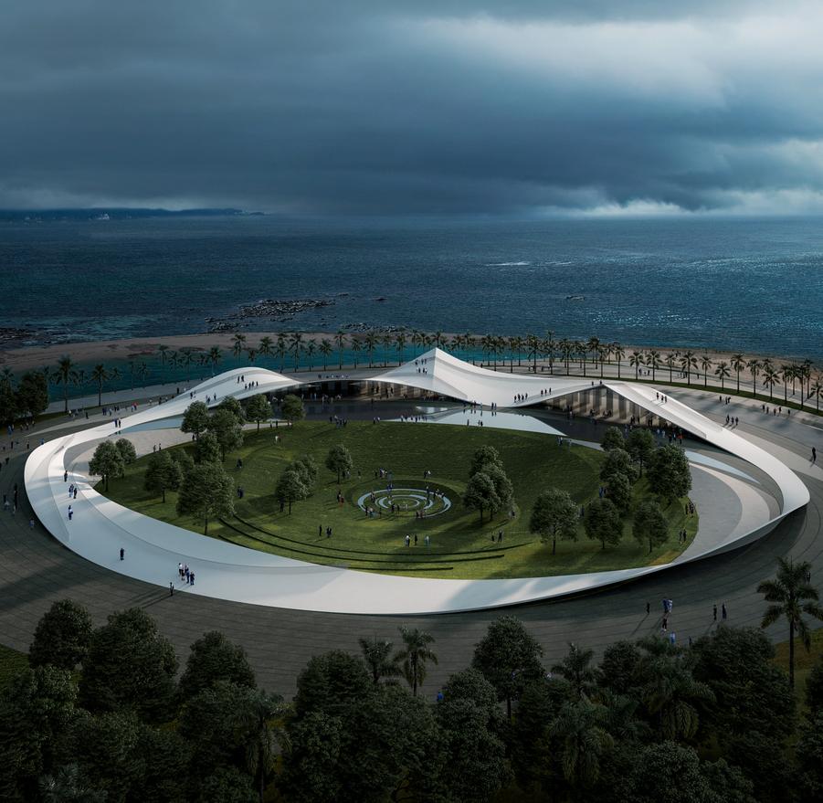 Haikou adds a new landmark! Sou Fujimoto's new work "Mountain of the ...