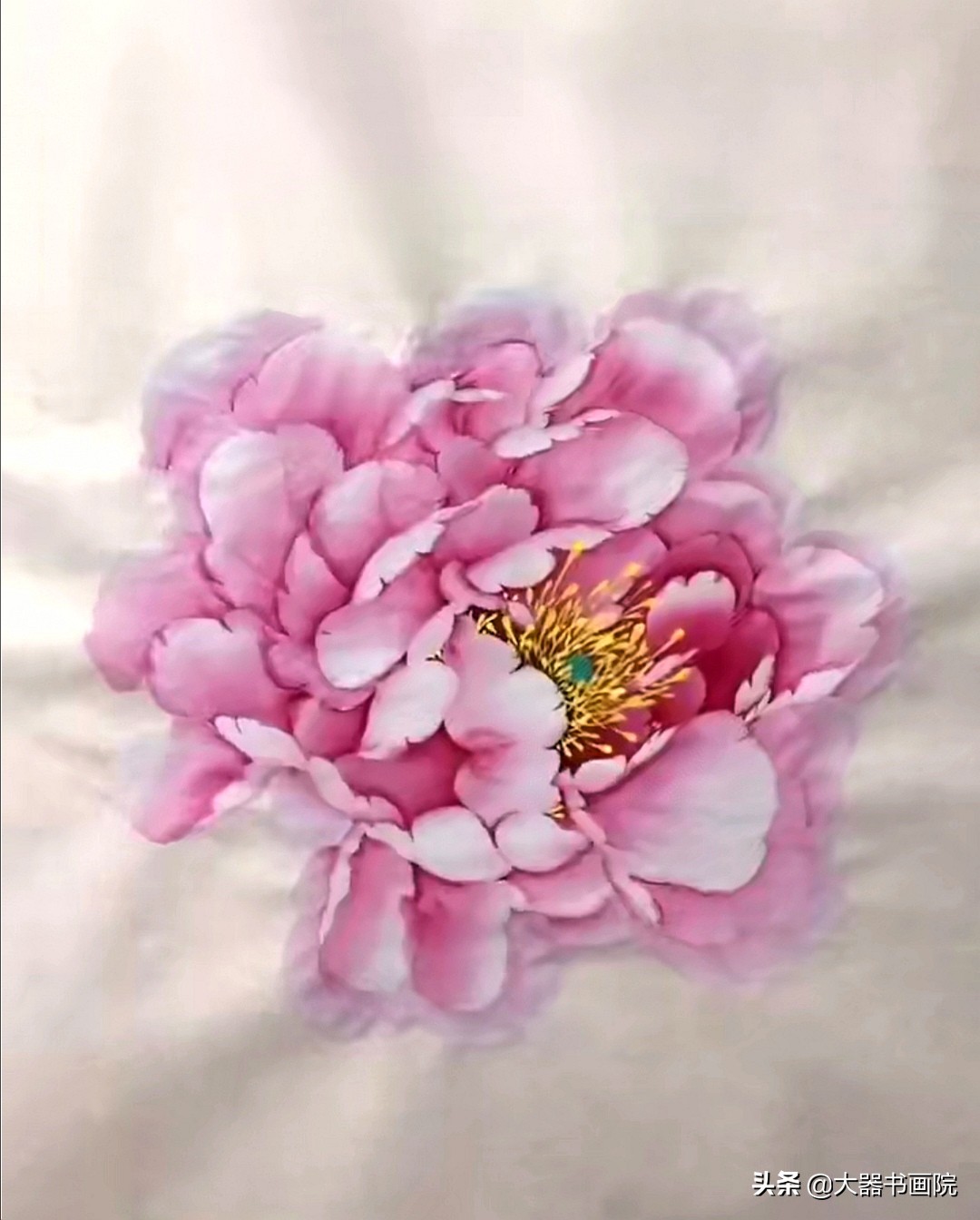 The three-dimensional drawing skills of Chinese painting peony are ...