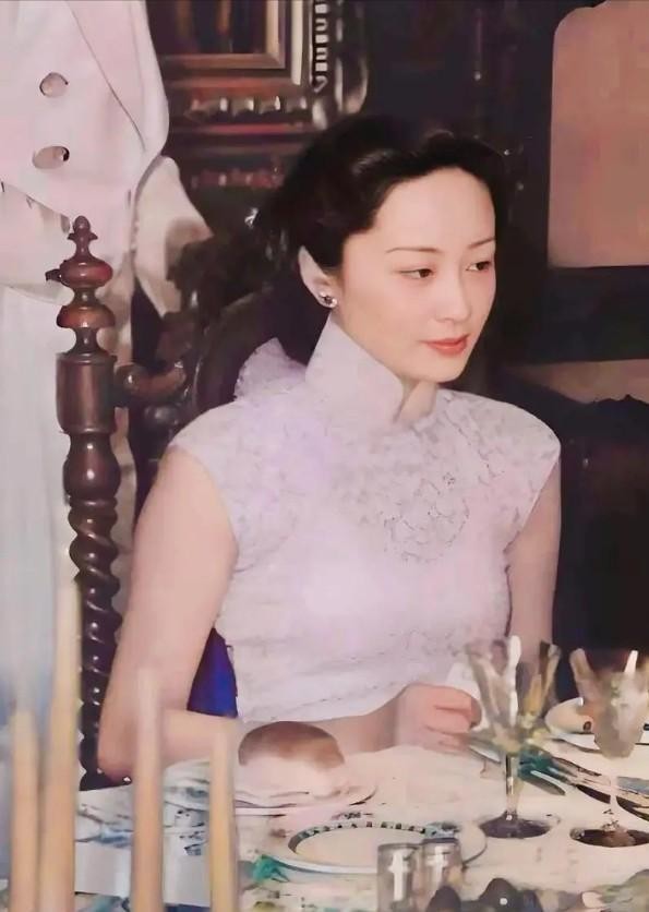 How beautiful was Song Ziwen's wife Zhang Leyi? When she was young, she was as beautiful as a ...