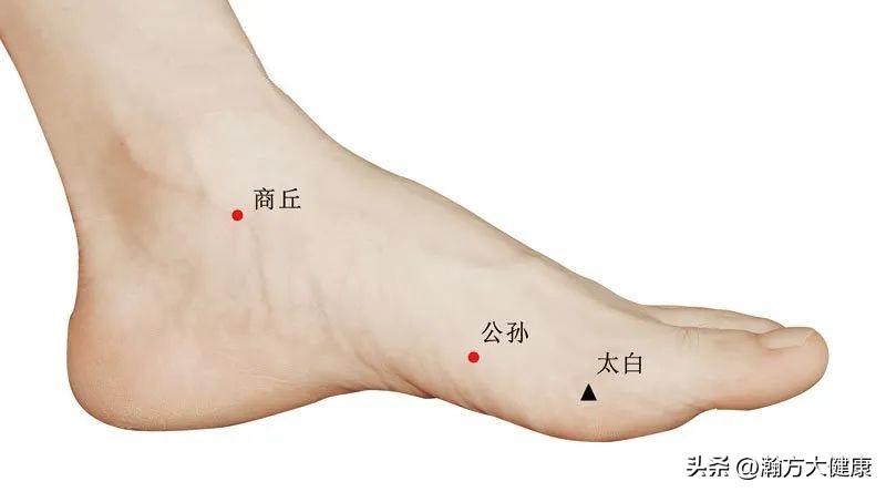 Look at the four acupoints on the inner side of the ankle, and take you ...