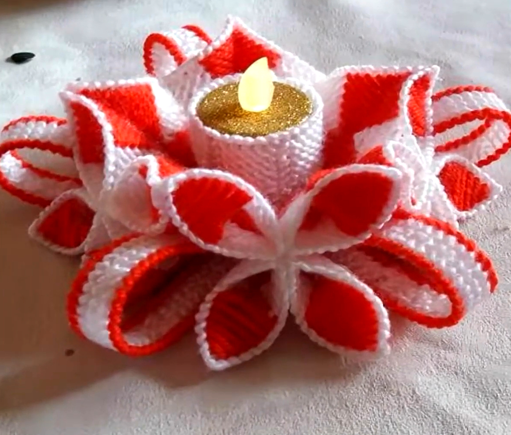 Have you ever seen a lampshade woven with wool?It's the first time I've ...